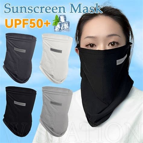 Summer Electric Vehicle Sun Mask Hanging Ear Neck Protector Uv Blocking Face Cover For Mens