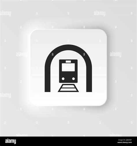 Rectangle Button Icon Train Tunnel Button Banner Rectangle Badge