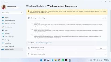 如何从win11 Dev频道切换到beta频道 知乎