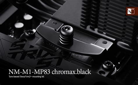 Noctua Nm M1 Mp83 Chromax Black Cpu Cooler Mounting Kit For Amd Am5 Am4 And Intel