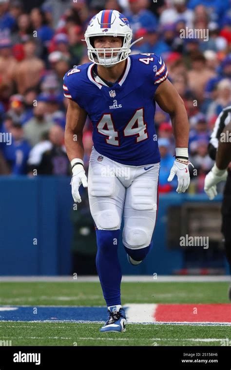 Buffalo Bills Linebacker Joe Andreessen 44 Runs Down Field During The