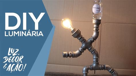 Como Fazer Uma Luminária Urbana Em Casa Luz Decor And Ação Youtube