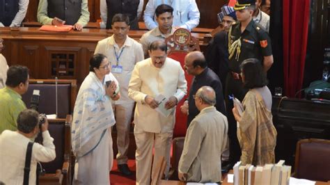 Bengal Assembly Bjp Creates Ruckus In Bengal Assembly During Governor