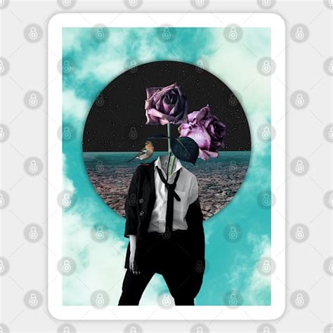 Parallel Universes Inside Out Surreal Collage Art Surreal Sticker