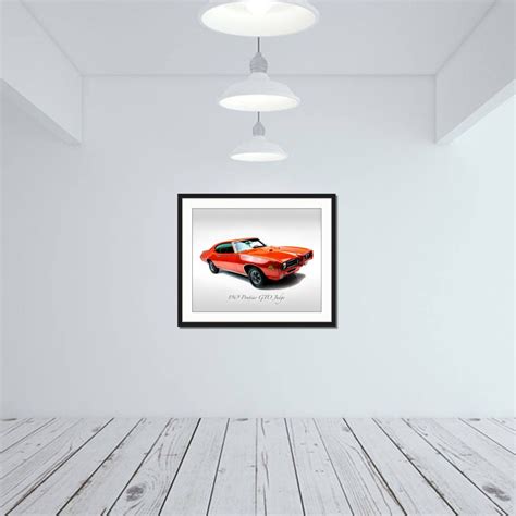 Classic Cars 1969 Pontiac GTO Judge Print Etsy