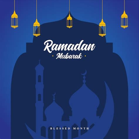 Eid 무바라크 라마단 디자인 템플릿 벡터 낙서 그림 프리미엄 벡터
