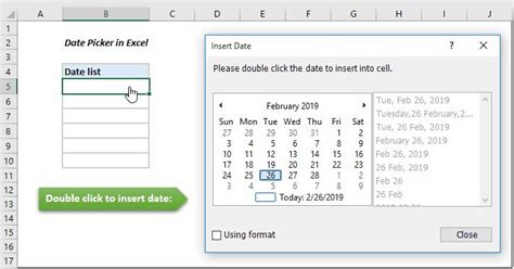 How To Create A Drop Down List Calendar Date Picker In Excel 2016