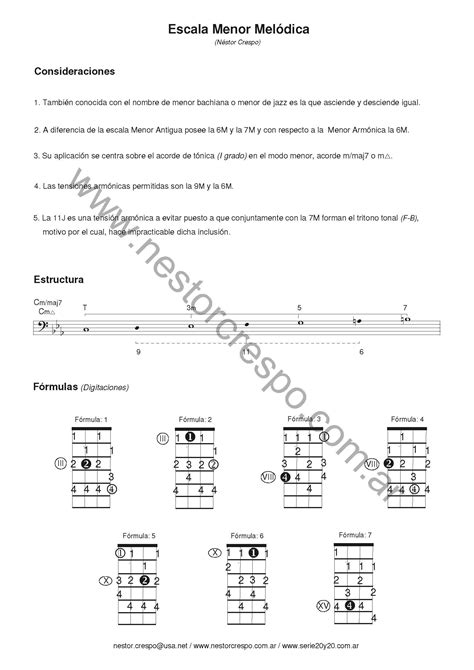 BAJO ESCALA MENOR MELÓDICA VERSIÓN GRATUITA Serie Editorial Digital de Musica