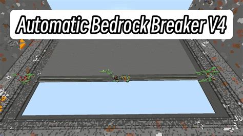 Minecraft Automatic Bedrock Breaker Flying Machine V4 Smaller