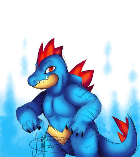 Feraligatr Pokemon By Ingridrawings On Deviantart