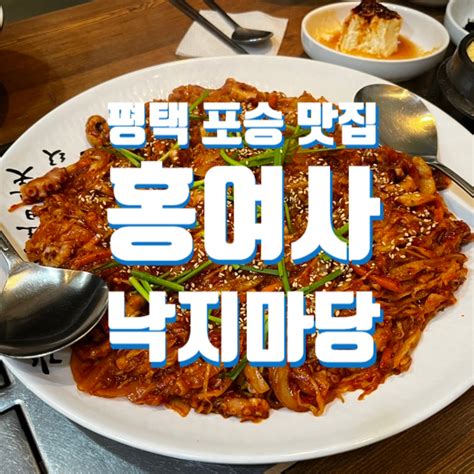 평택 포승 낙지덮밥 맛집 홍여사 낙지마당 네이버 블로그