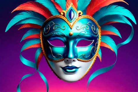 Premium Ai Image Masquerade Magic Concept Venetian Mask Party