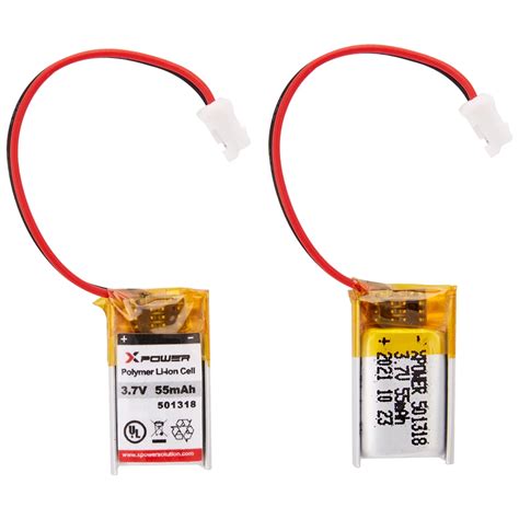 Ul Approved 3 7v 55mah Lithium Polymer Rechargeable Battery 501318 For Consumer Electronics