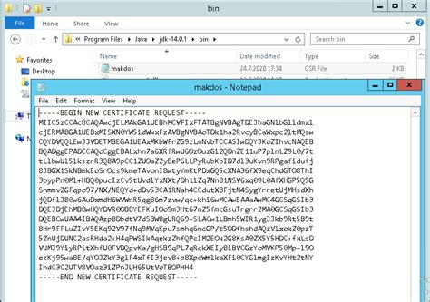 Windows Apache Tomcat CSR oluşturma Makdos Blog
