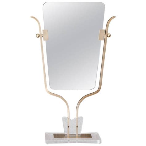 Bronze And Lucite Mirror At 1stdibs