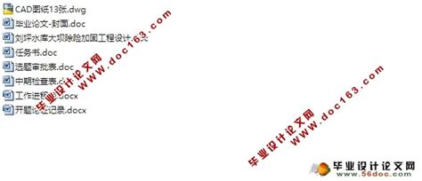少年水库除险加固工程初步设计 含CAD图 水利工程 毕业设计论文网