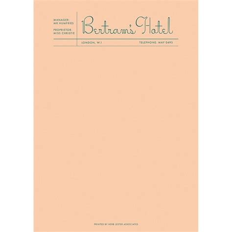 Cult Fictional Hotel Notepads All Things Analogue