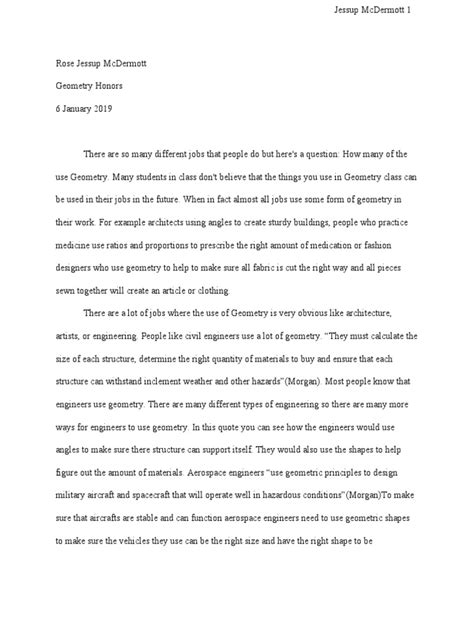 Geometry Essay Final Version Pdf Pdf Symmetry Geometry