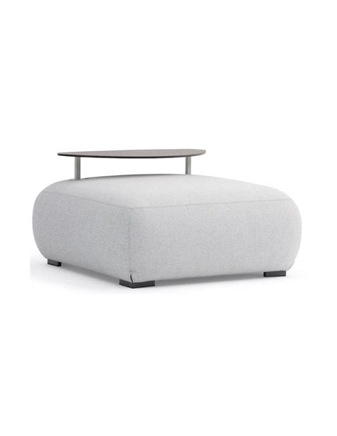 Olala Loungemodul I Aluminium Og Couturetex 99 X 99 Cm Lysegrå