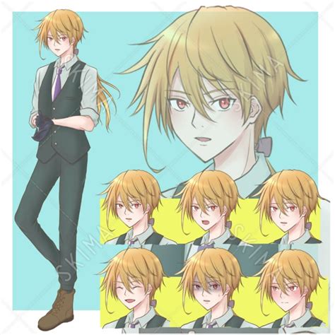 スーツの金髪男の子【表情差分6種】 Skima（スキマ）