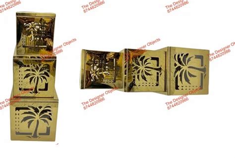 Gold Steel Risers Set Of 3 Pics For Display At Rs 1750set In Moradabad Id 2851937267991