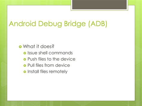 Ppt Android Tools And Wireless Adb Powerpoint Presentation Free Download Id2330626
