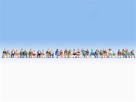 Noch 16045 Mega Economy Set Sitting People 30 Figures Ho Scale