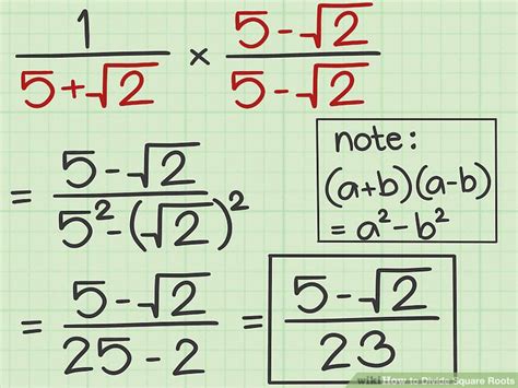 4 Ways To Divide Square Roots Wikihow