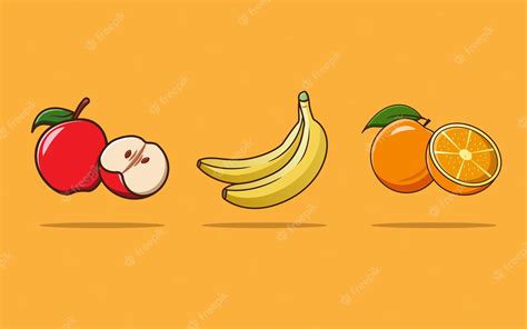 Premium Vector Fruit Vector Cartoon Illustration