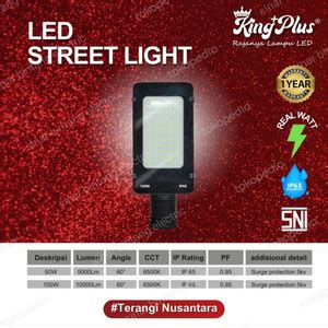 Jual Lampu Jalan Streetlight W W W Garansi Tahun Watt Watt Jakarta