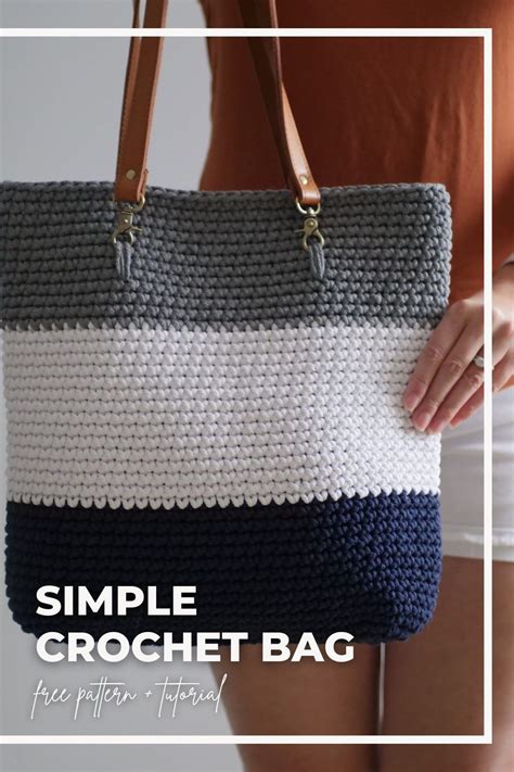 Simple Crochet Bag Pattern And Tutorial