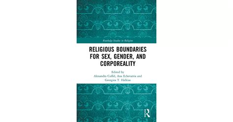 博客來 Religious Boundaries For Sex Gender And Corporeality