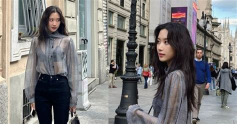문가영 돌체앤가바나로 꾸민 럭셔리 밀라노 사로잡은 시스루and땡땡이 슈즈 스타와 패션