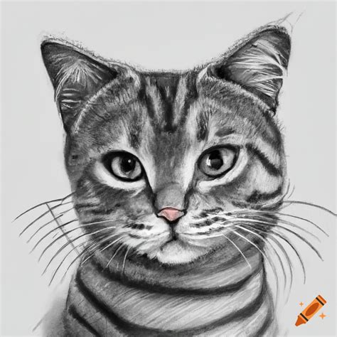 Simple Art Of A Tabby Cat
