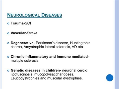 Stem Cell Therapy In Neurological Disorder