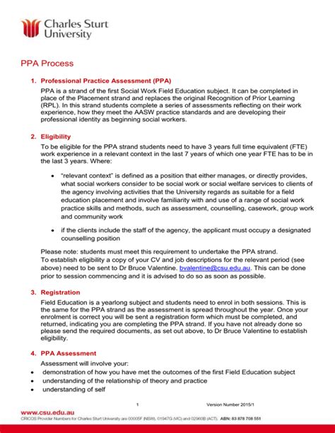 Ppa Process