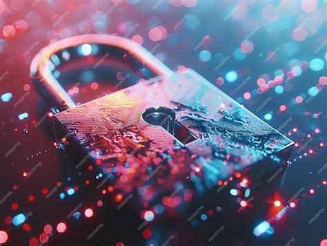 Premium Photo Cyber Security Padlock Technology Background For Data Protection Information