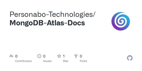 GitHub Personabo Technologies MongoDB Atlas Docs