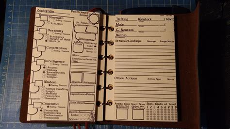 Dnd Player Notes Template