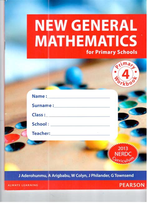 Pearson Nigeria New General Mathematics For Primary Workbook 4 Chelis