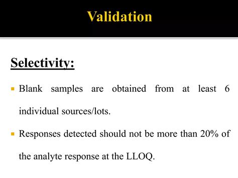 Bioanalytical Methods And Its Validation Pptx