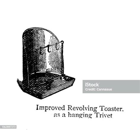 빅토리아 의 흑백 조각 부엌 기구 회전 토스터와 트라이브 워너의 요리 와 하우스 키핑 책 1860 0명에 대한 스톡 벡터 아트 및 기타 이미지 Istock
