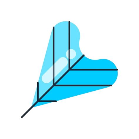 Premium Vector Flat Colorful Leaf Shape Design Asset Element