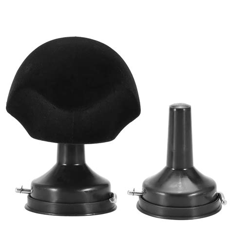 Black Mannequin Head Wig Stand Making Styling Practicing Hat Glasses