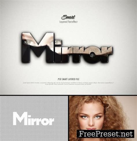 Adobe Stock Mirror Reflection Text Effect 474778813