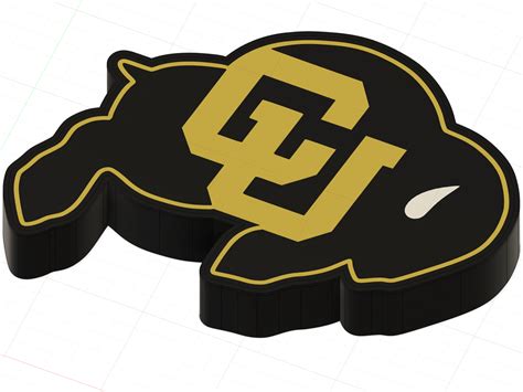 University Of Colorado Cu Buffs Light Box By Silly Goosemakerworld Download Free 3d Models