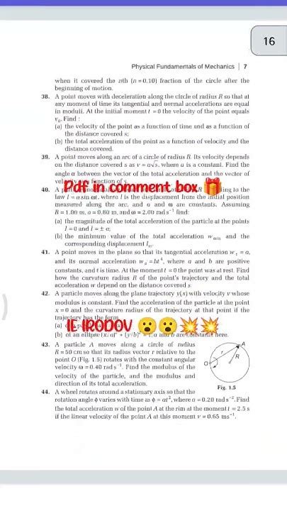 Ie Irodov Physics 📚 Shortvideo Ytshorts Viralvideo Youtubeshorts Youtube Arihant Pw