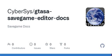 GitHub CyberSys Gtasa Savegame Editor Docs Savegame Docs