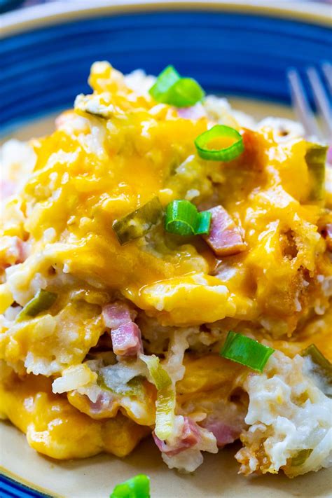 Ham And Cheese Hash Brown Casserole Spicy Southern Kitchen