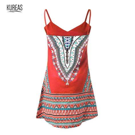 Kureas, Африканское мини-платье для женщин, Дашики, сарафан, летние ...